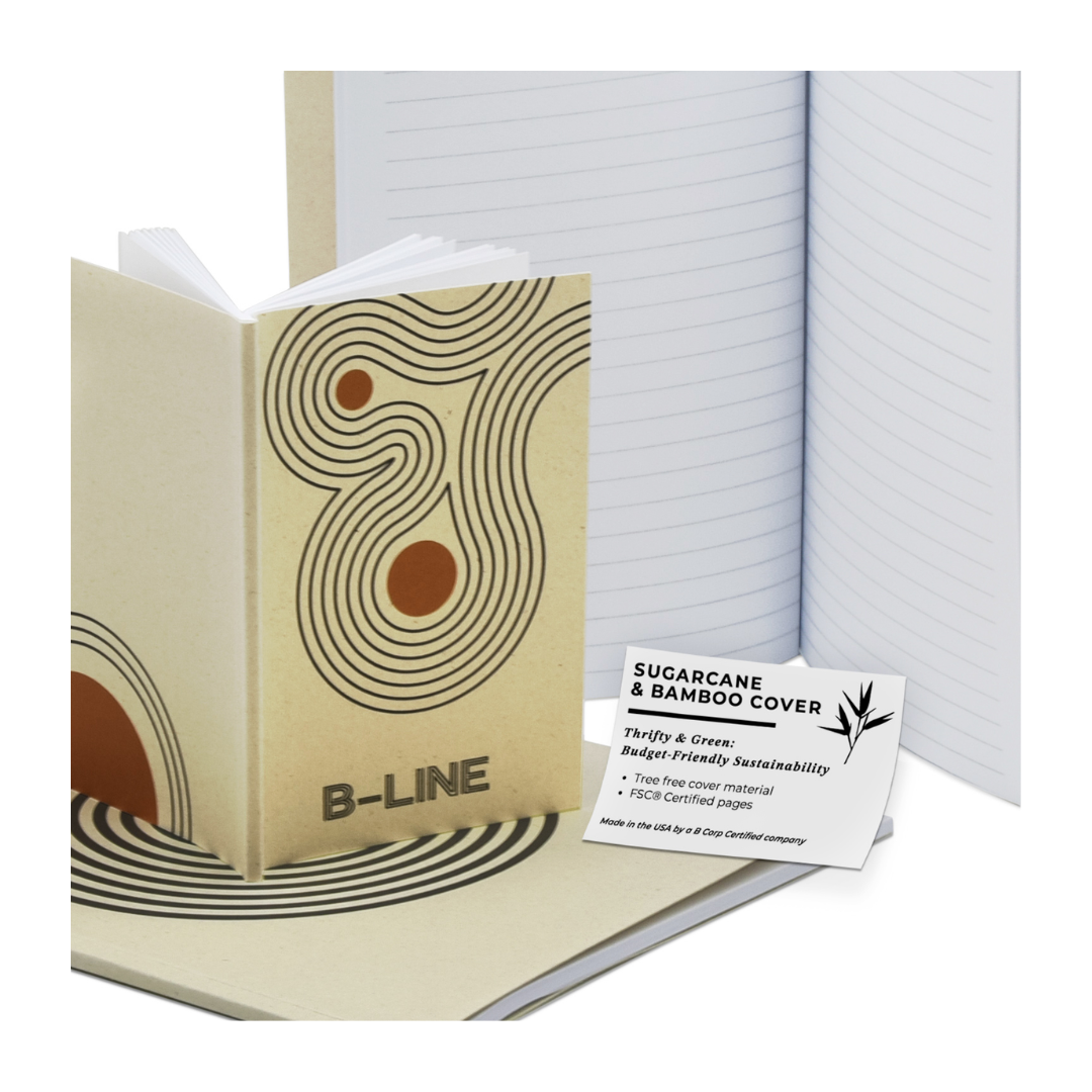 Fully Custom Tree Free Sugarcane & Bamboo Notebook | USA Made | 5x8 ...