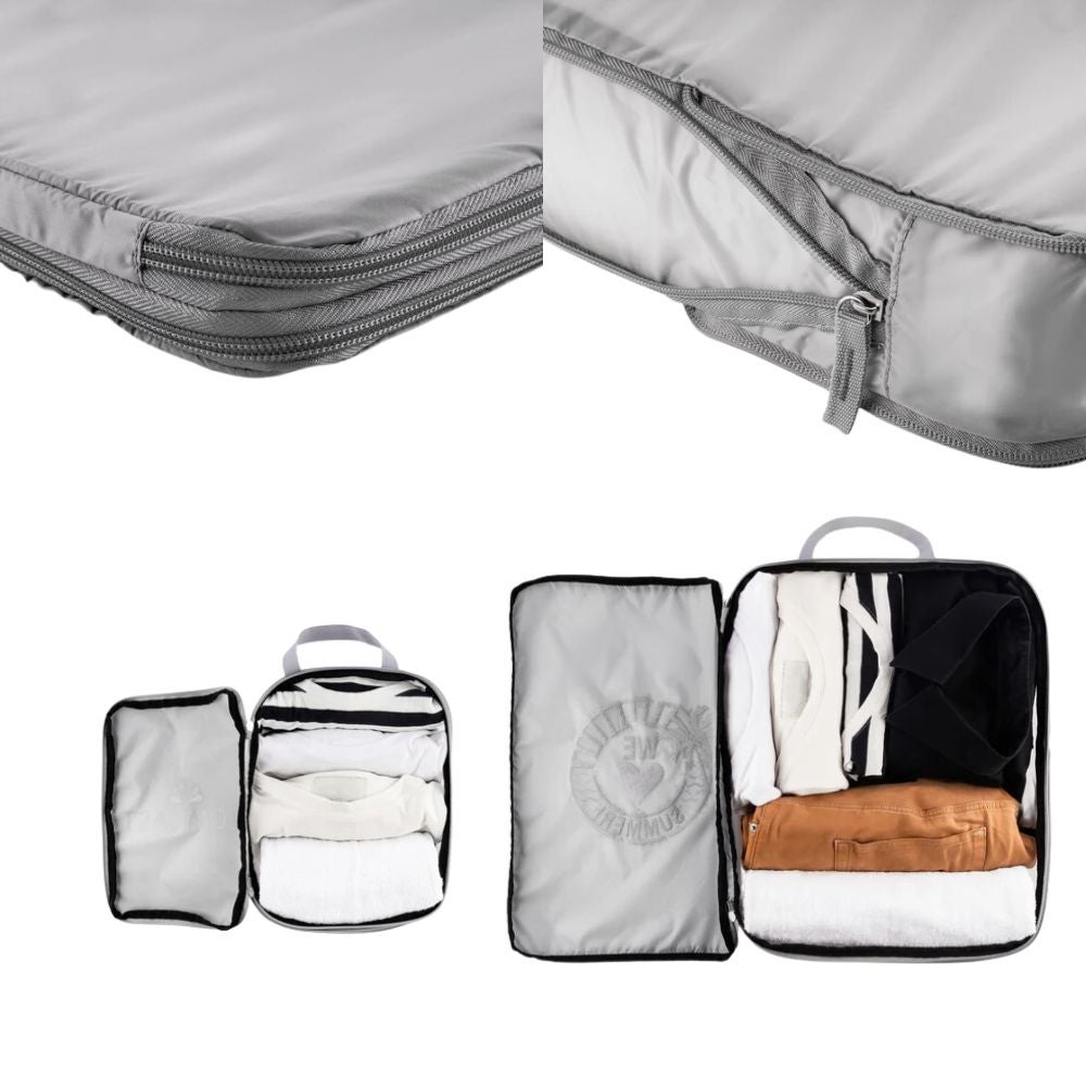 3 Piece Recycled Nylon Expandable Packing Cube Set | Eco Promotional ...