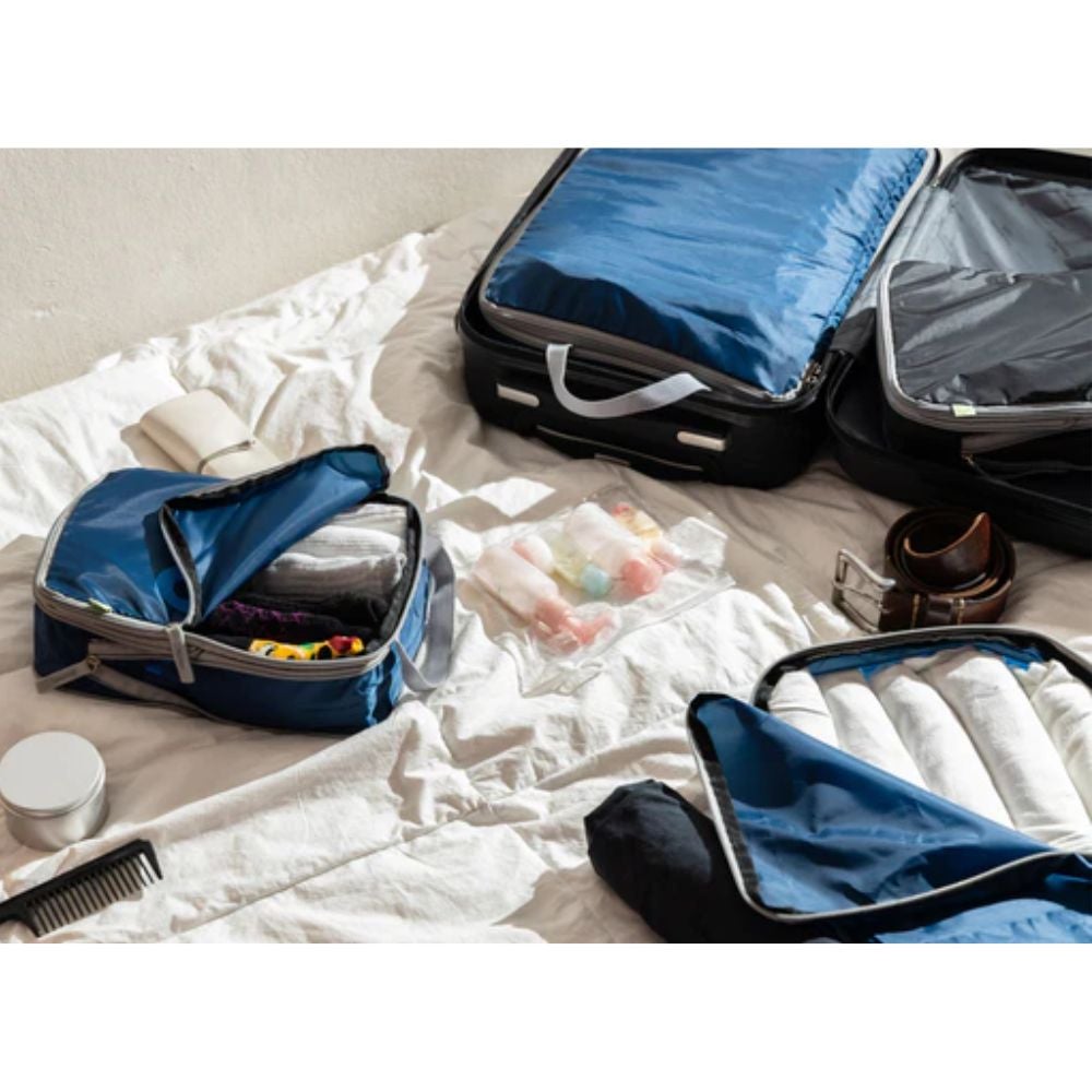 3 Piece Recycled Nylon Expandable Packing Cube Set | Eco Promotional ...