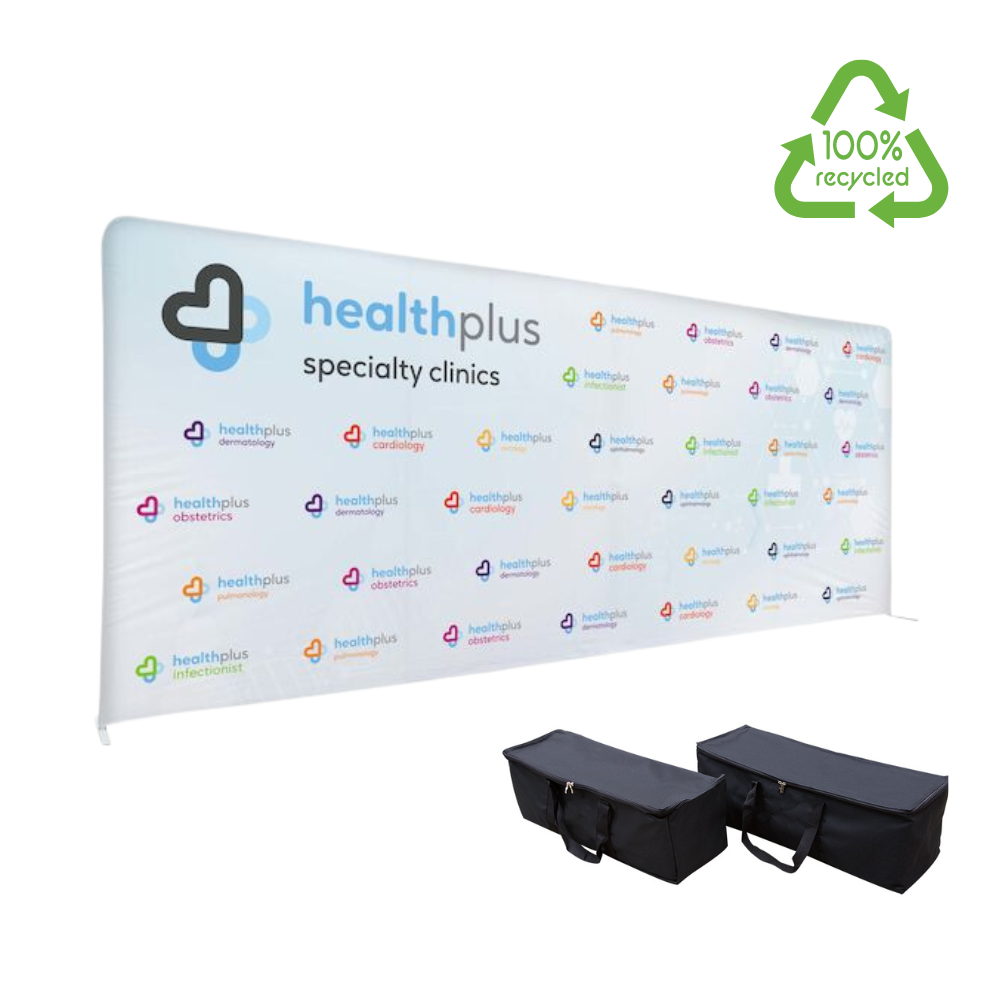 Custom Recycled rPET Banner Display Kit | 20'| Eco Promotional Products