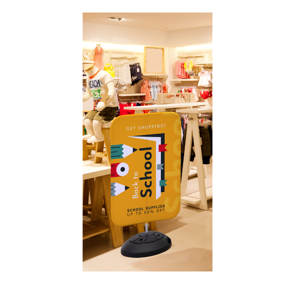 Fully Custom Outdoor Recycled rPET Swivel Display | Eco Promotional ...