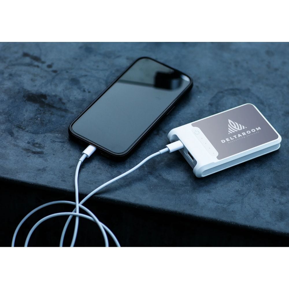 Custom Recycled Compact Power Bank Wireless Charger | 6000 mAh | Eco ...