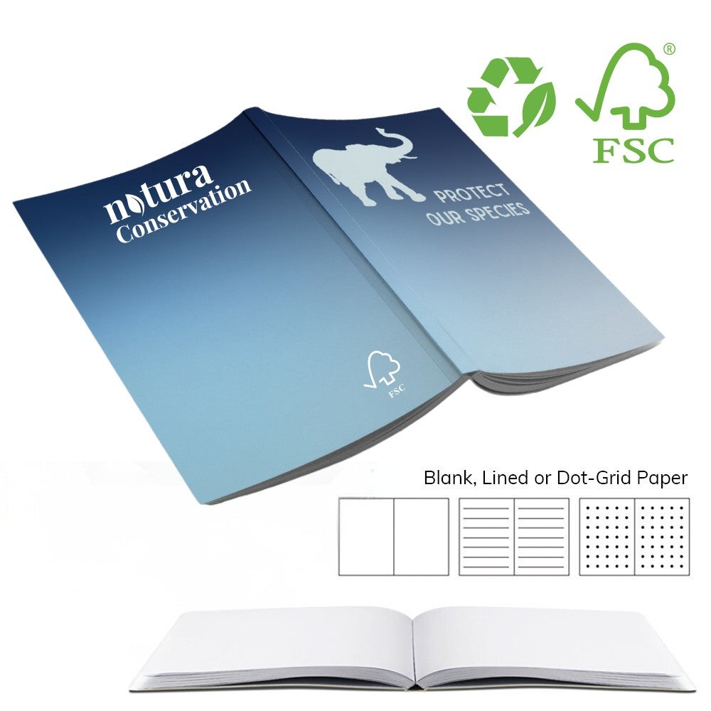 Eco Exclusive Species Awareness Recycled Lay Flat Notebook | USA Made ...